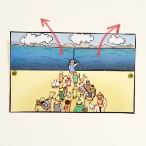 Moses Parts the Red Sea Craft – Easy Bible Crafts for kids